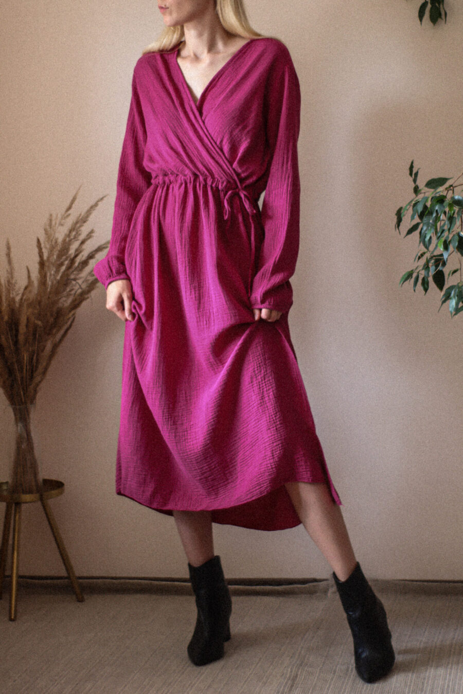 Zeostera longsleeve - maxi ze ściągaczem w talii ⋆ Forise